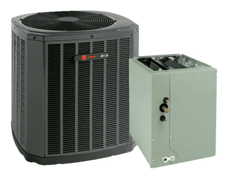 Trane 4 ton 14.3 SEER2 XR14 Single-Stage Condenser and Coil 007 Bundle ...
